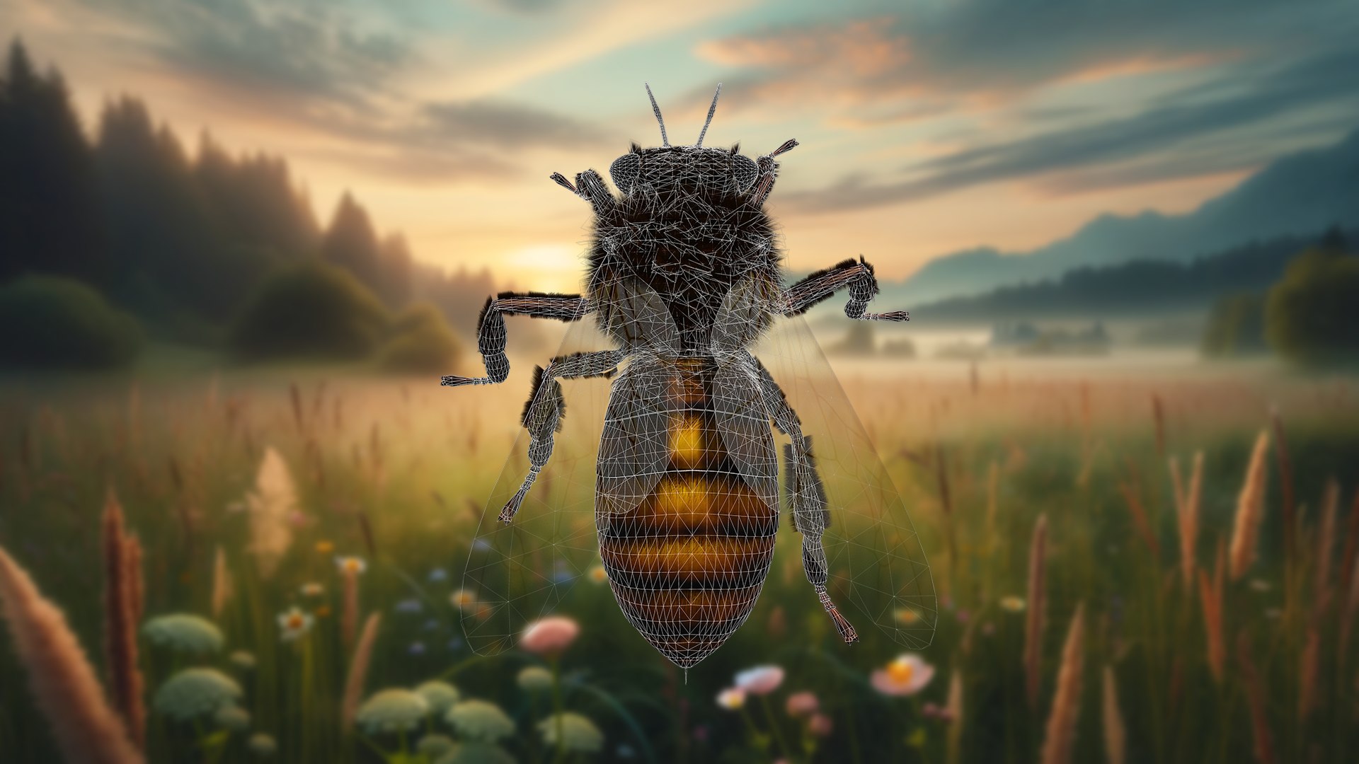 Honey Navigator Realistic Bee Low-poly 3D Model 3D - TurboSquid 2184824