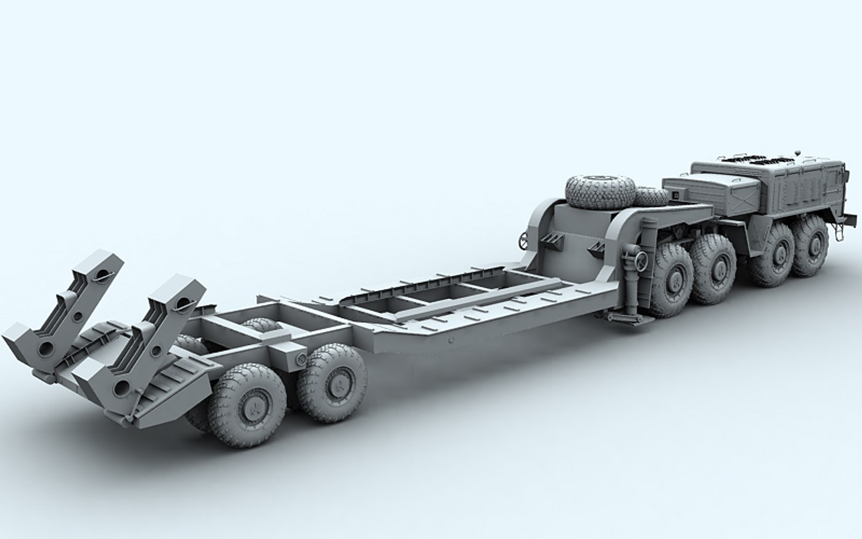 Maz 537 Trailer 3d Max