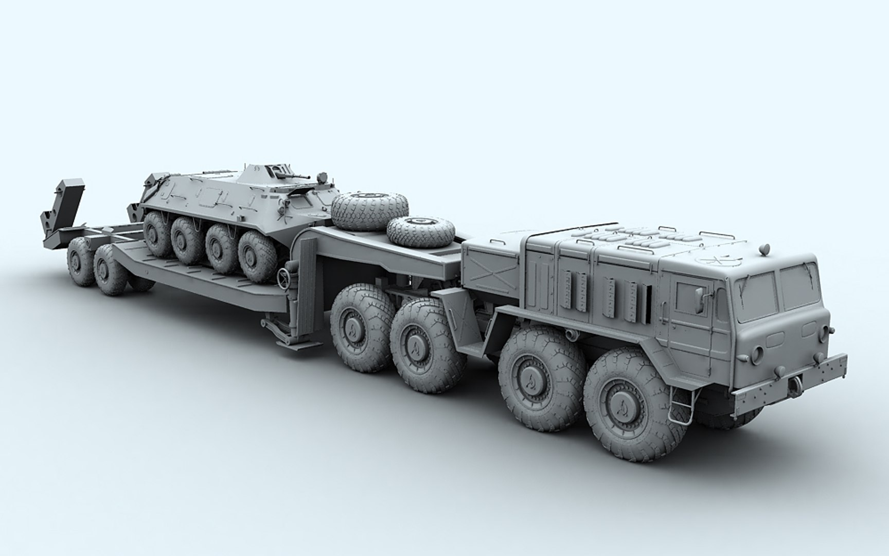 Maz 537 Trailer 3d Max