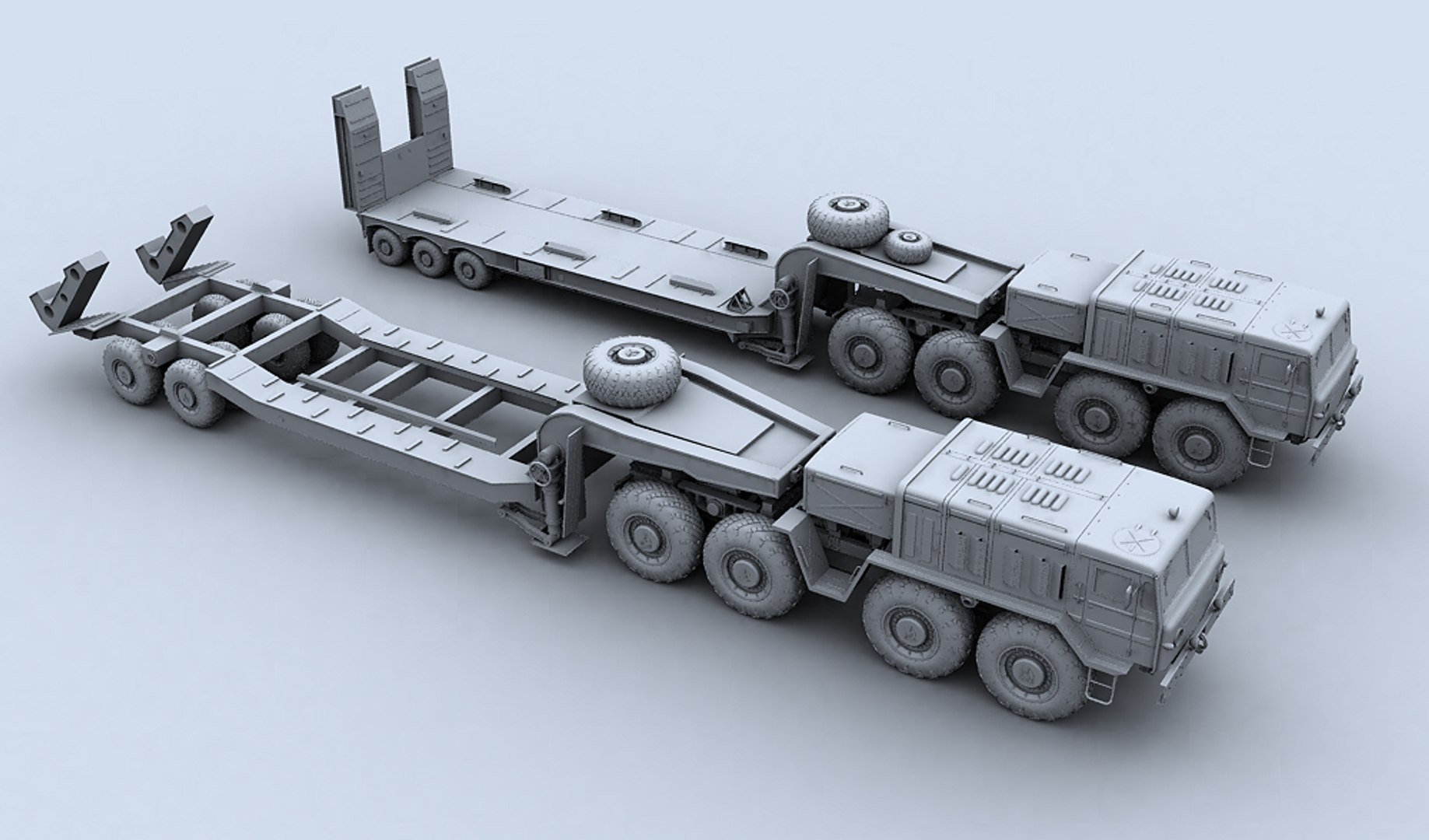 Maz 537 Trailer 3d Max