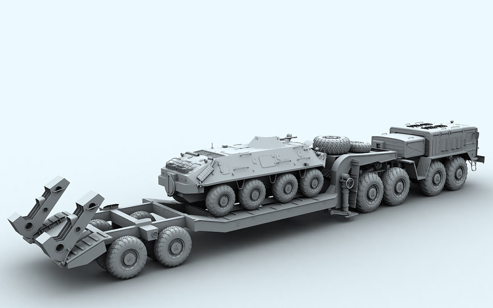 Maz 537 Trailer 3d Max