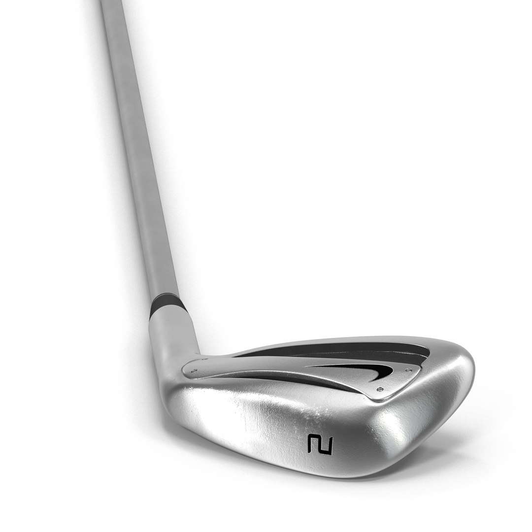 3d 2 iron golf club model