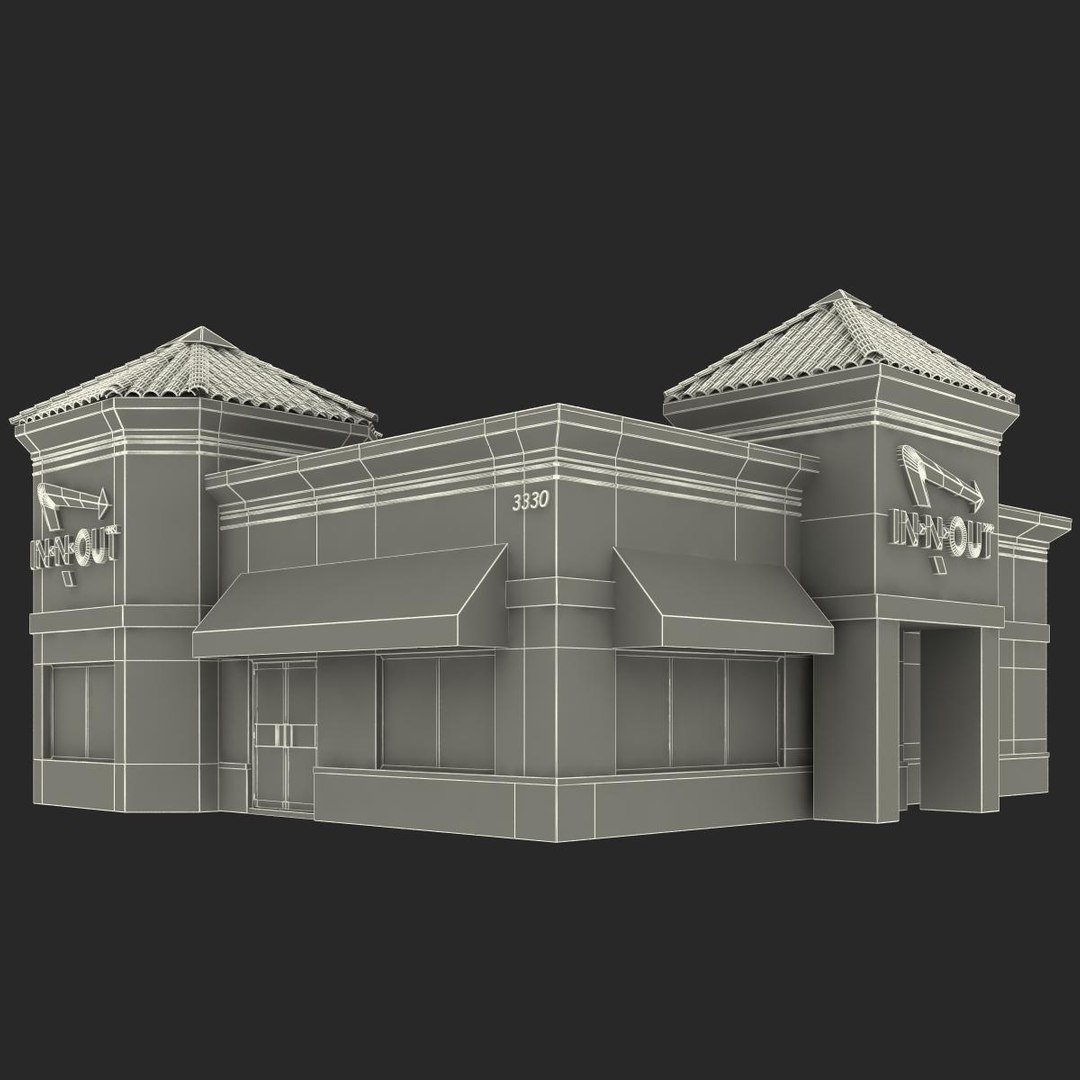 3d Fast Food Restaurant Model