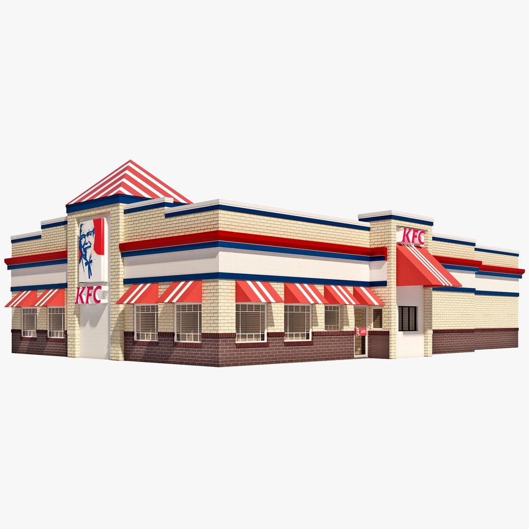3d Fast Food Restaurant Model