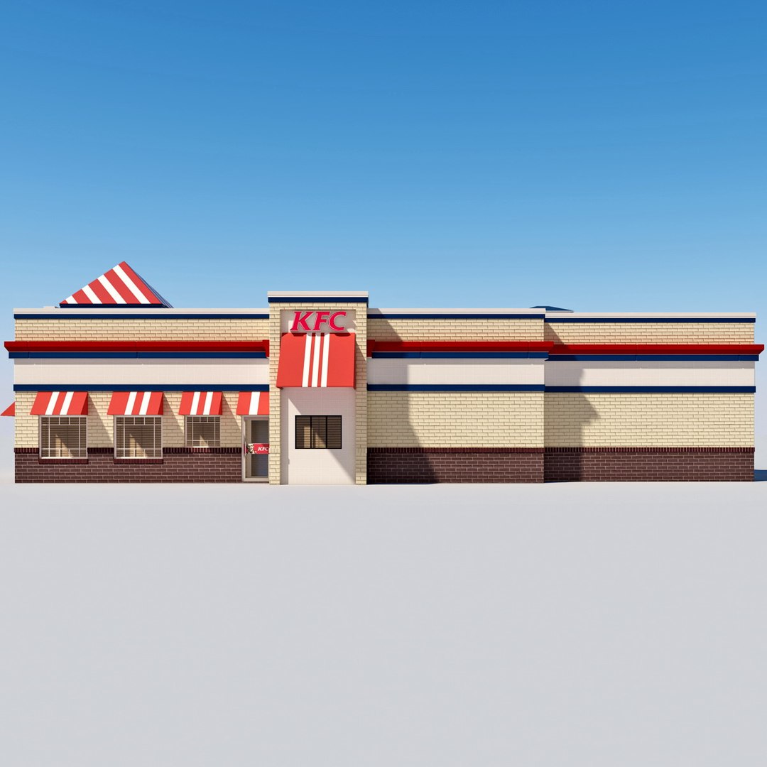 3d Fast Food Restaurant Model