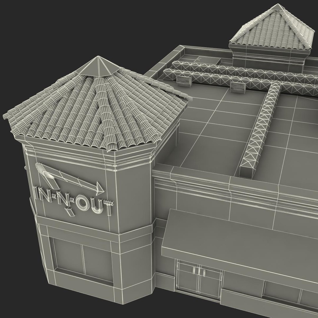 3d Fast Food Restaurant Model