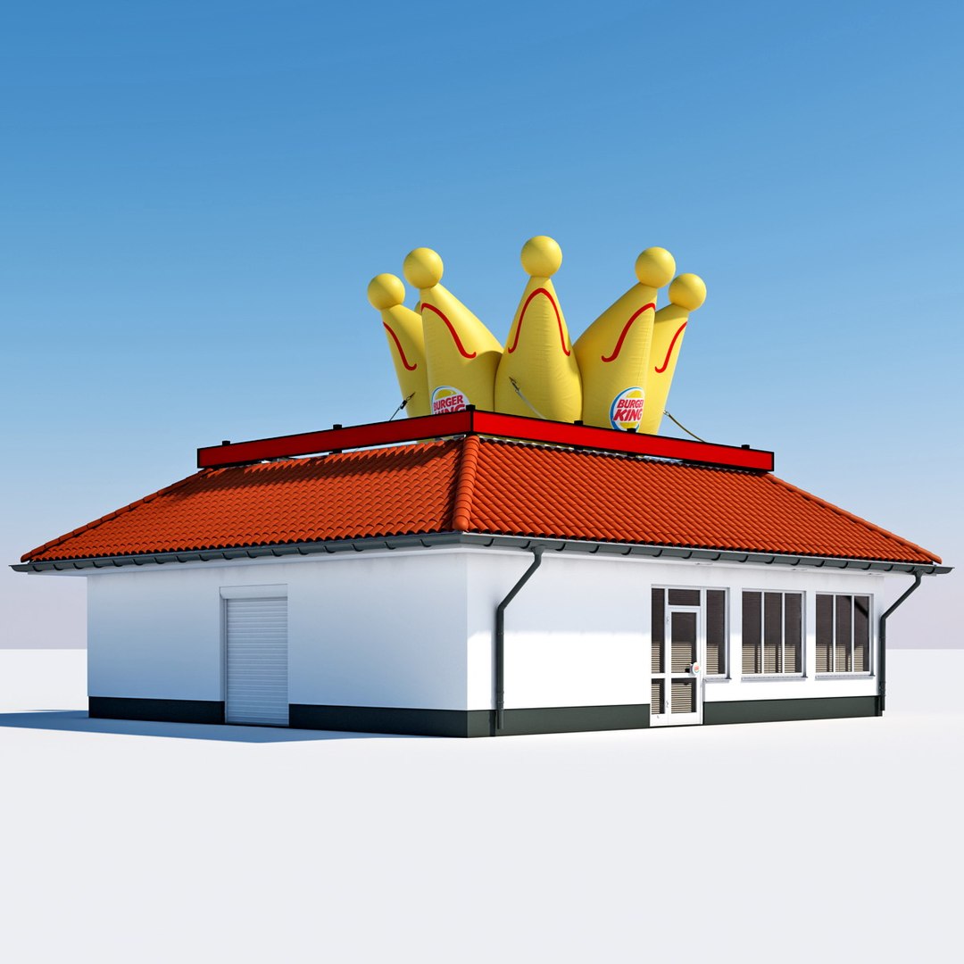 3d Fast Food Restaurant Model