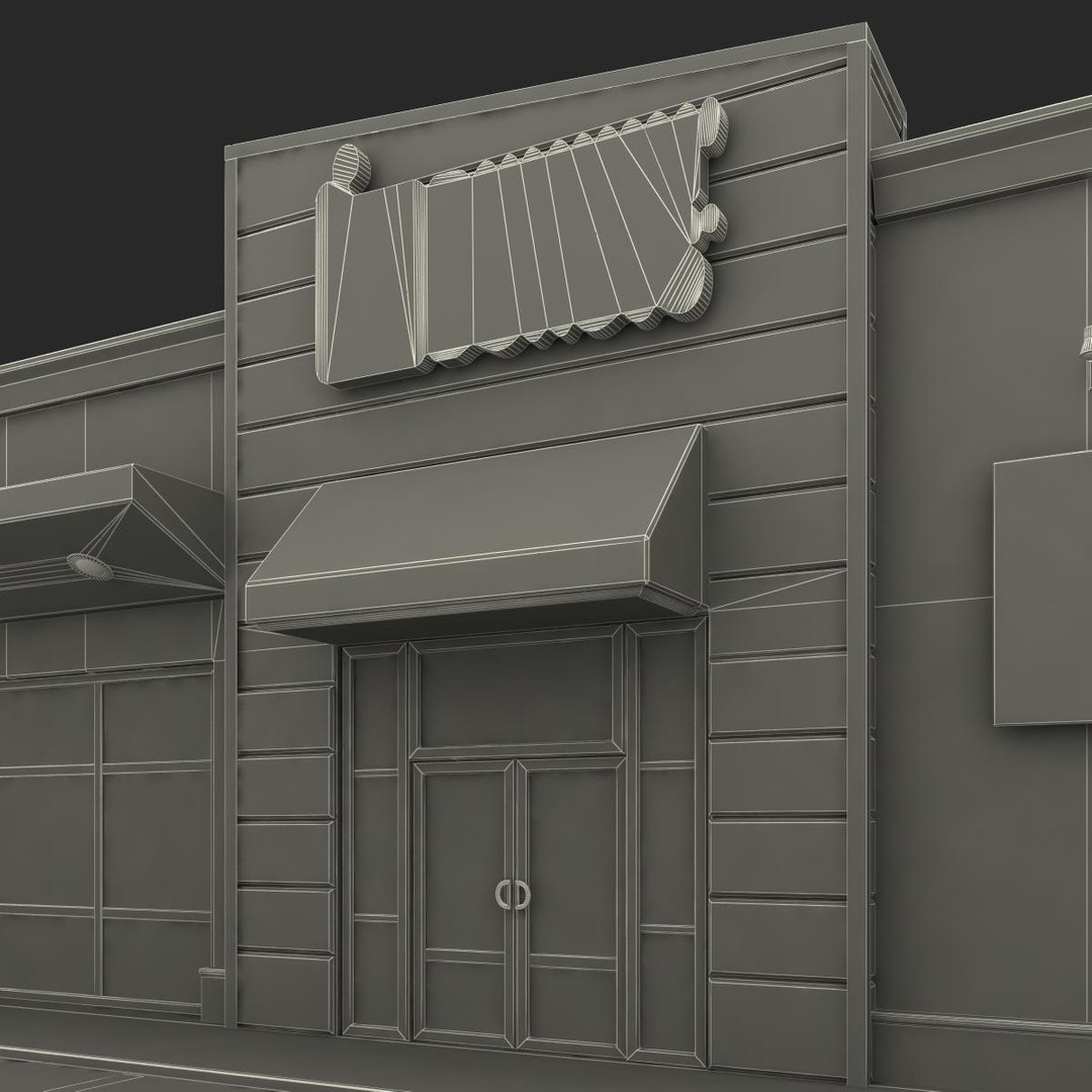 3d Fast Food Restaurant Model