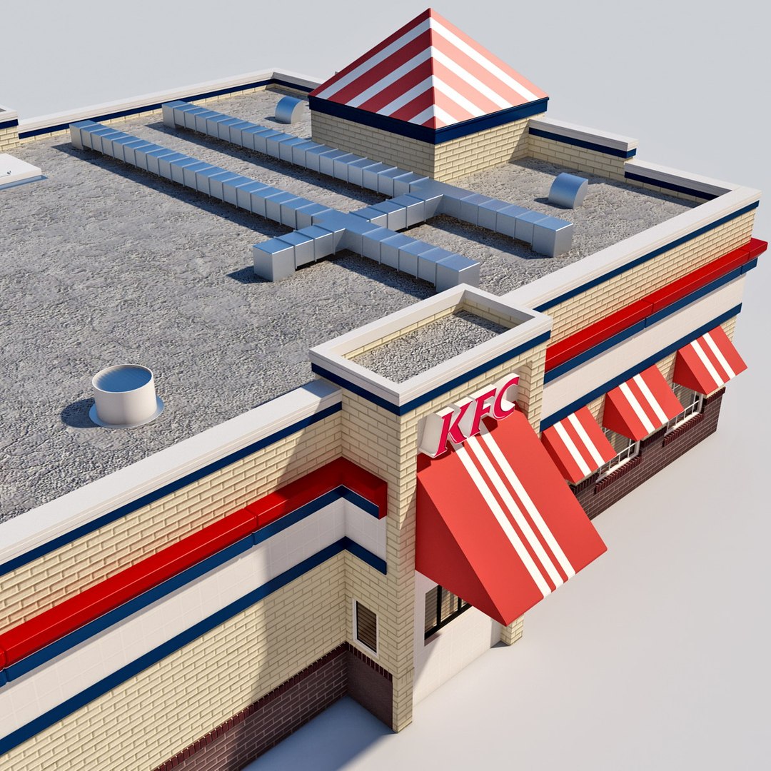 3d Fast Food Restaurant Model