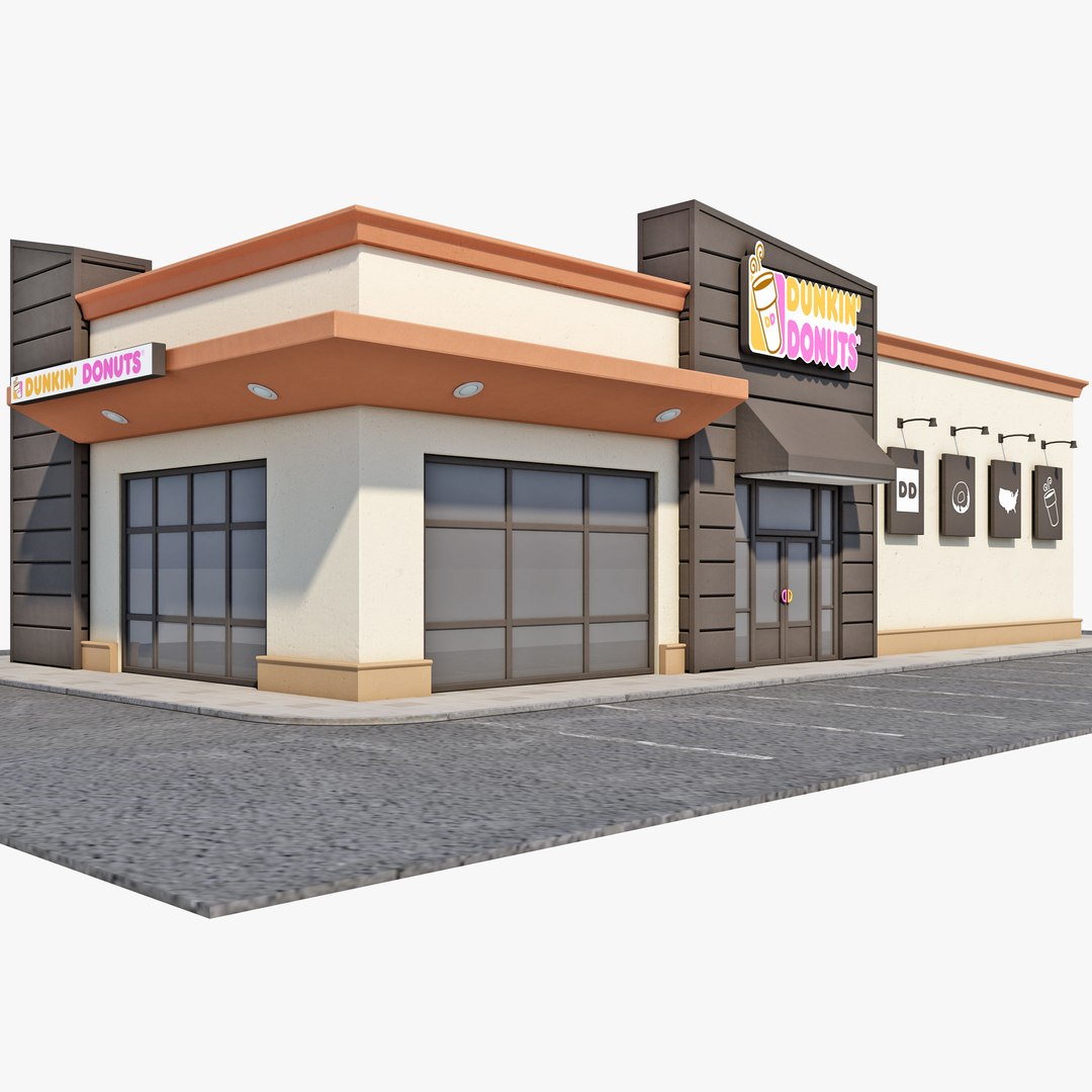 3d Fast Food Restaurant Model