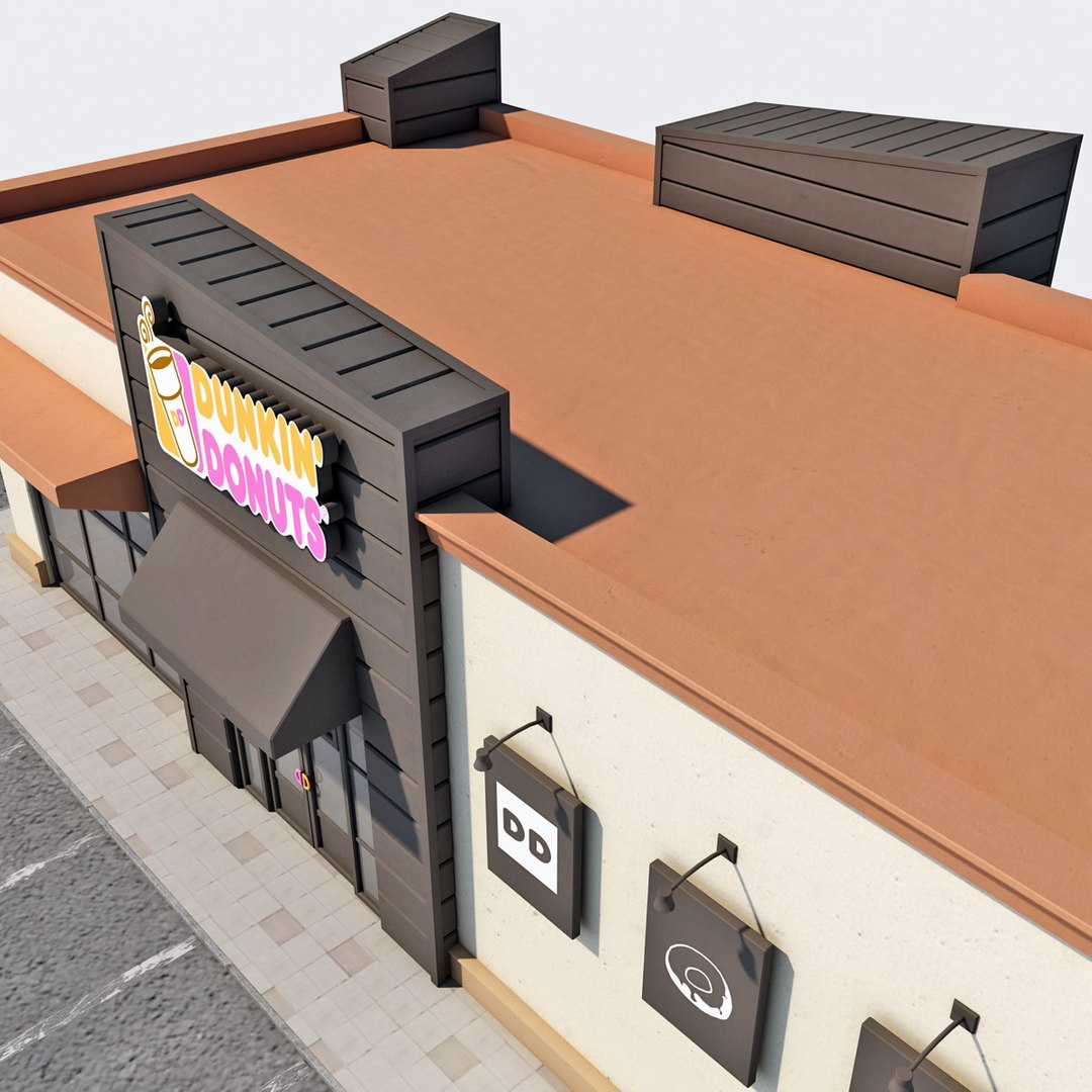 3d Fast Food Restaurant Model