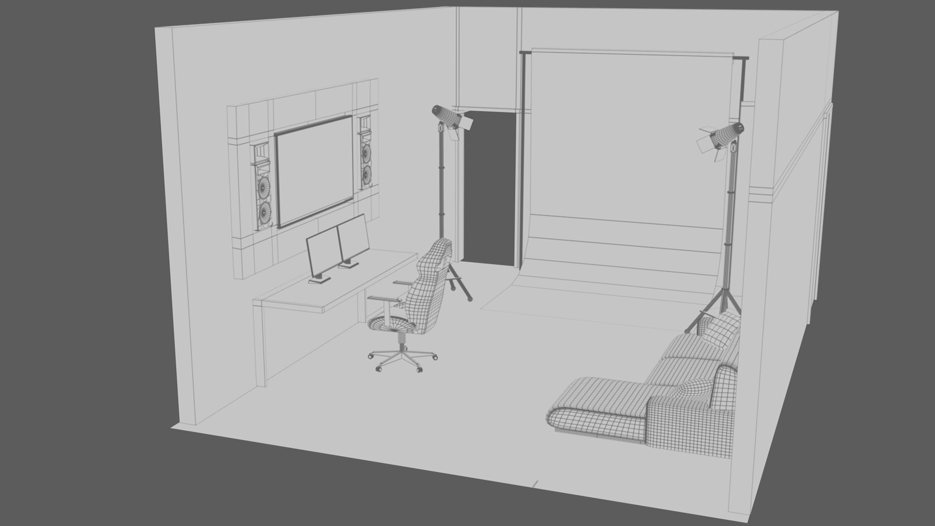 Free 3D Model Photography Studio 3d Model Setup - TurboSquid 1767383