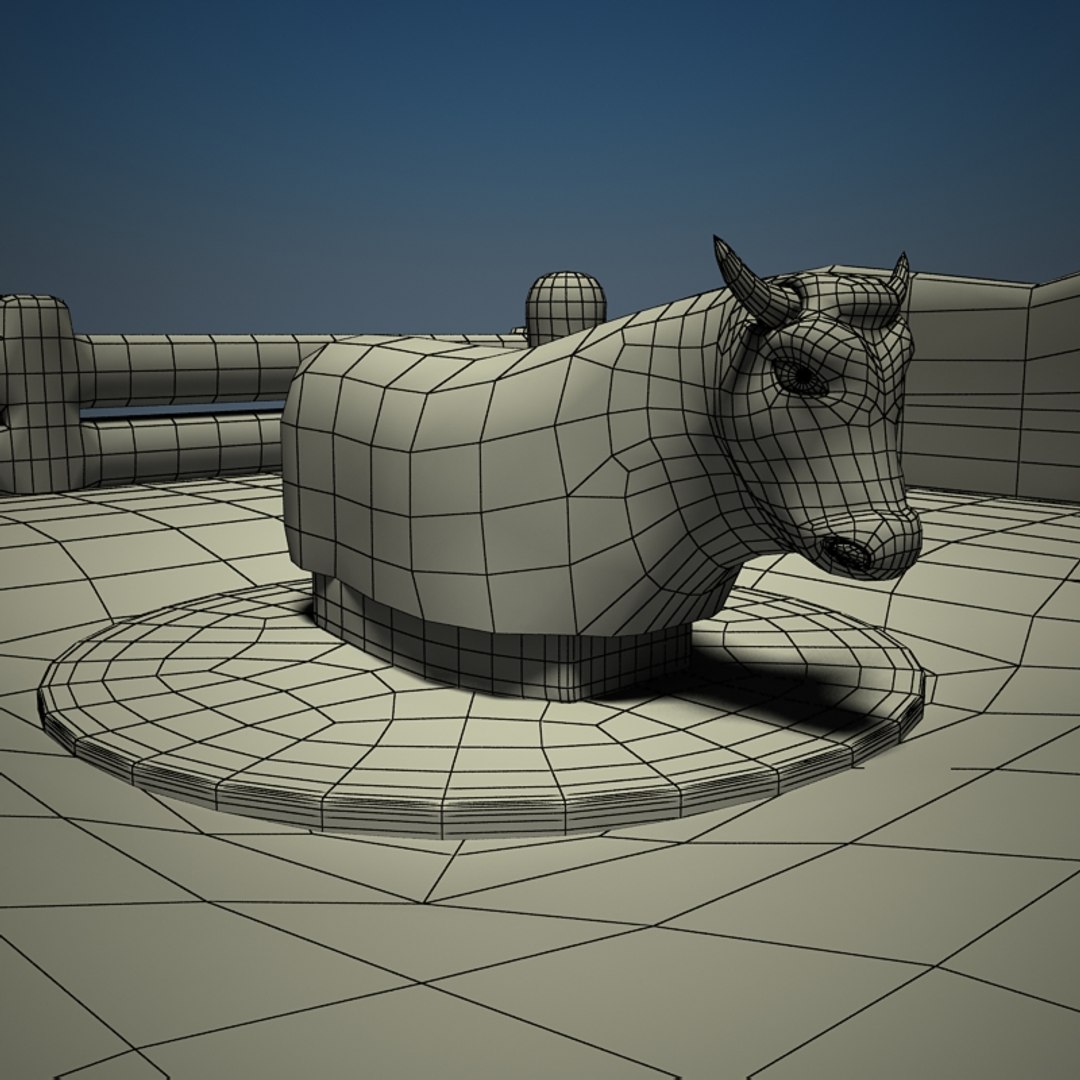 3d Model Inflatable Rodeo Ride