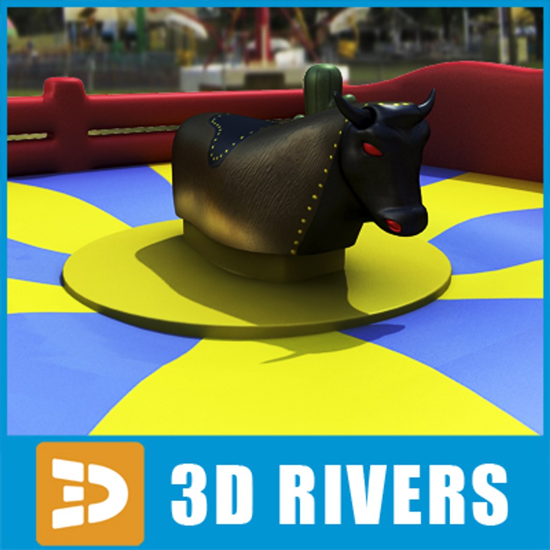 3d Model Inflatable Rodeo Ride