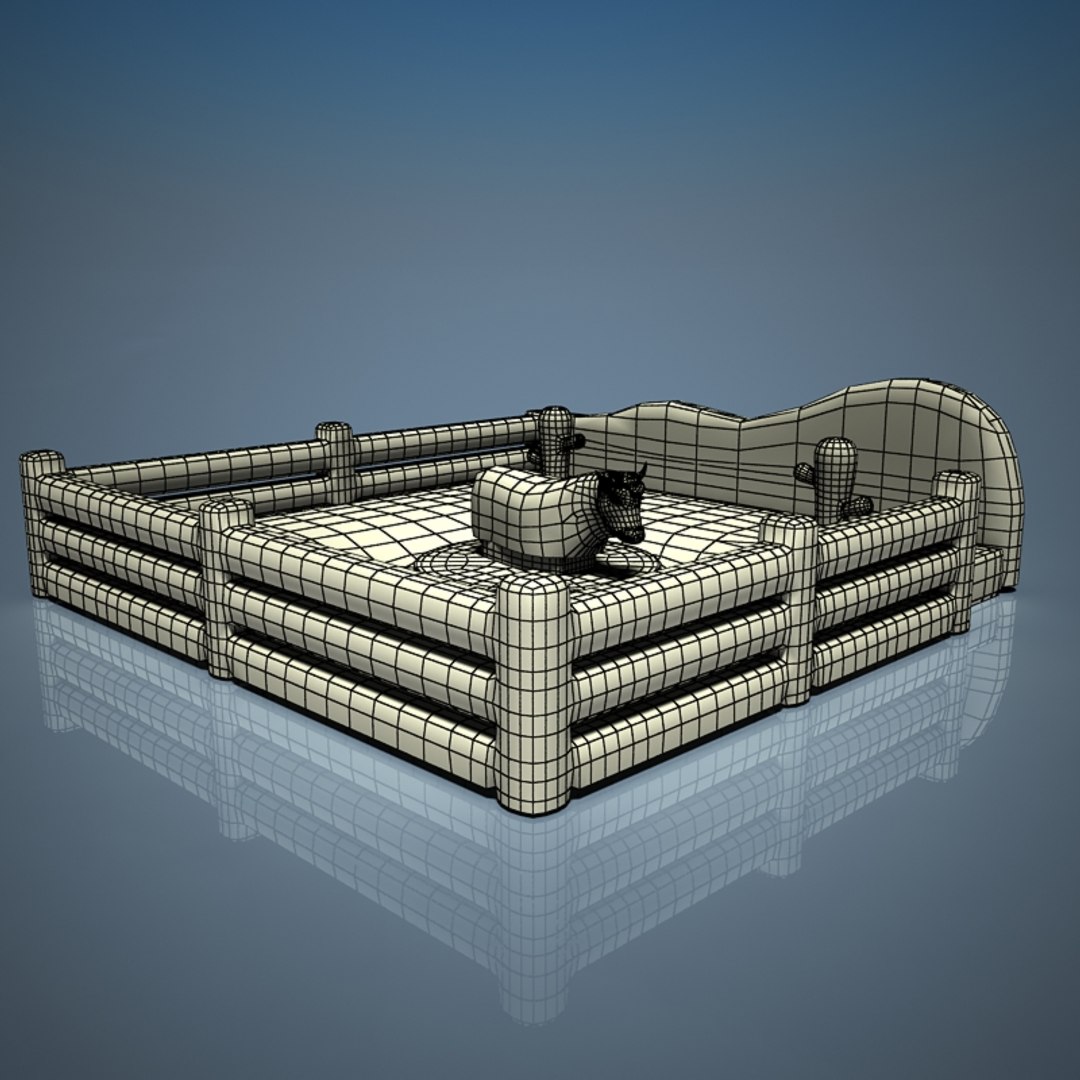 3d Model Inflatable Rodeo Ride