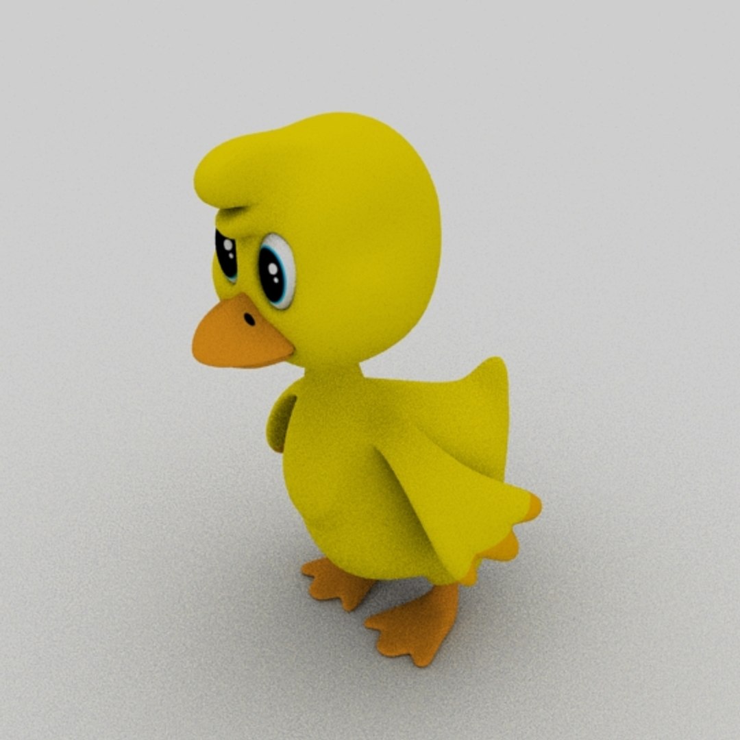 Cartoon Duck 3D Model - TurboSquid 1323698