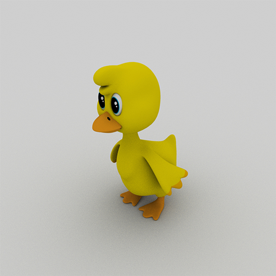 Cartoon Duck 3D Model - TurboSquid 1323698