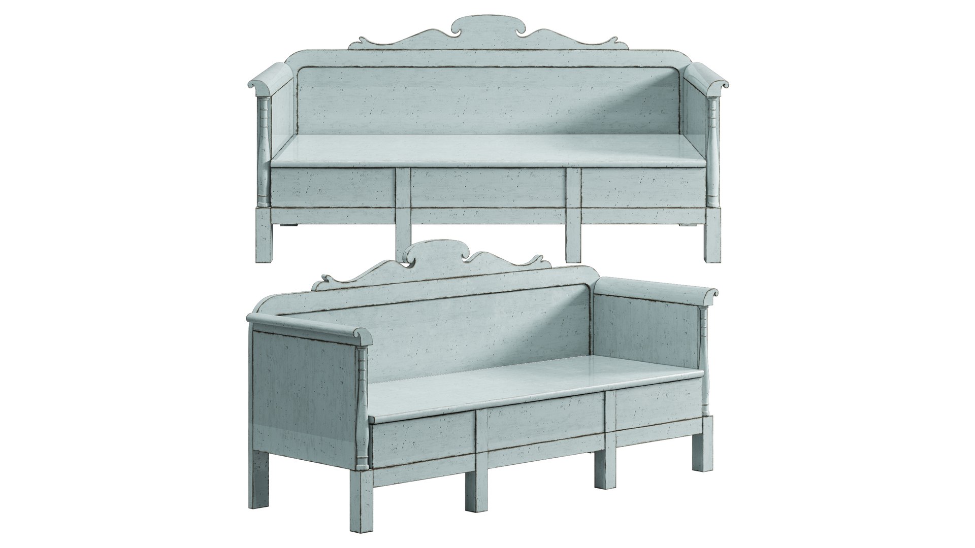 3D Old Bench - TurboSquid 2127597