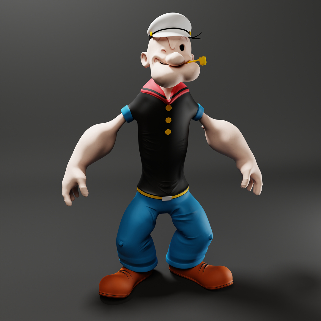 modelo 3d Popeye el marinero - aparejado - TurboSquid 1858298