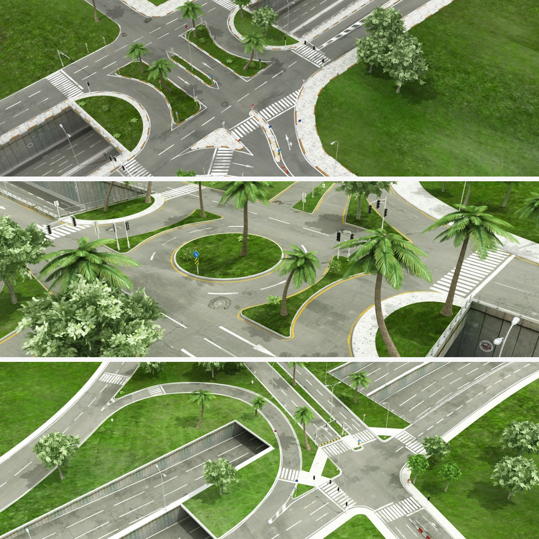 Intersection lights 3D model - TurboSquid 1444677