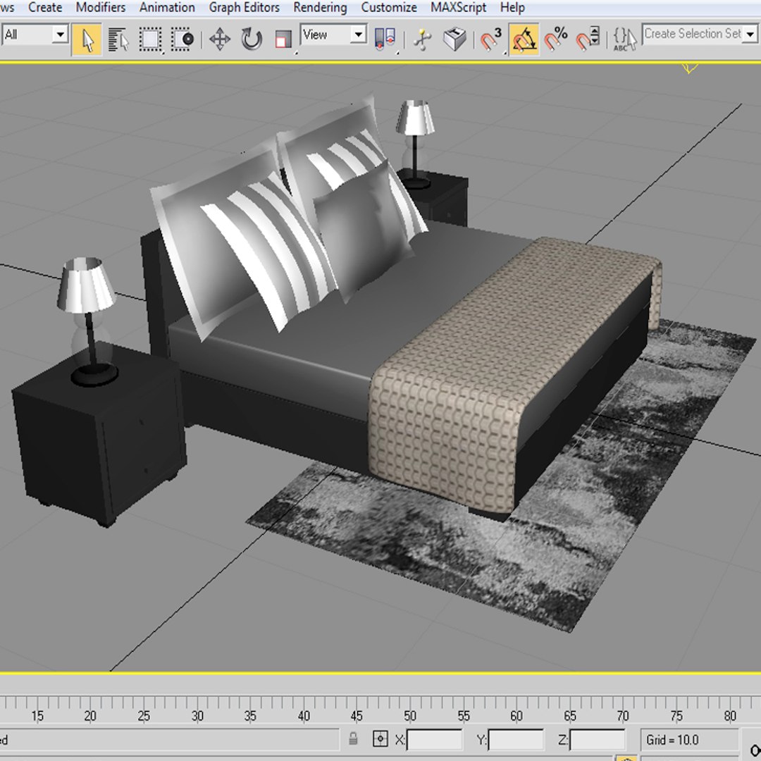 Master Bed 3D Model - TurboSquid 2053361