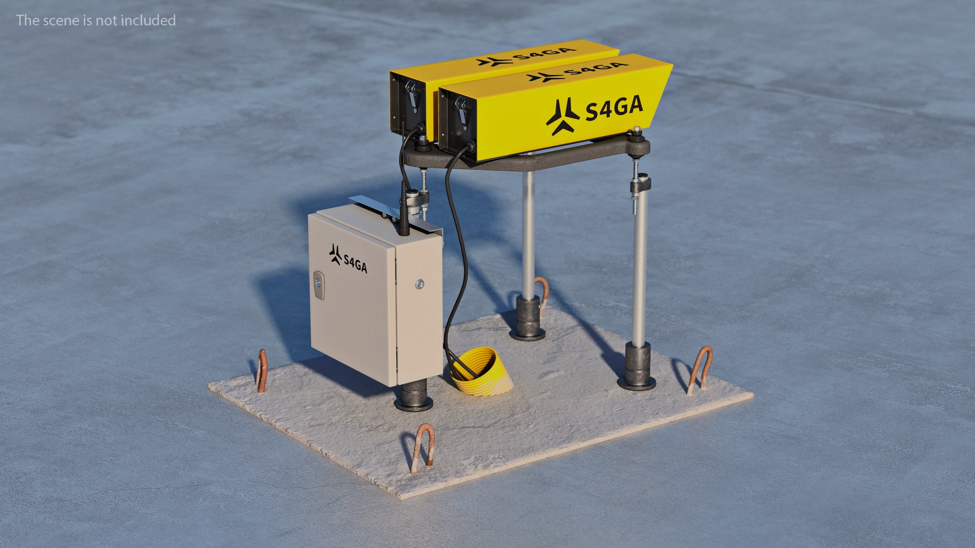 Airport Runway S4GA Indicator Lighting 3D Model - TurboSquid 2059198