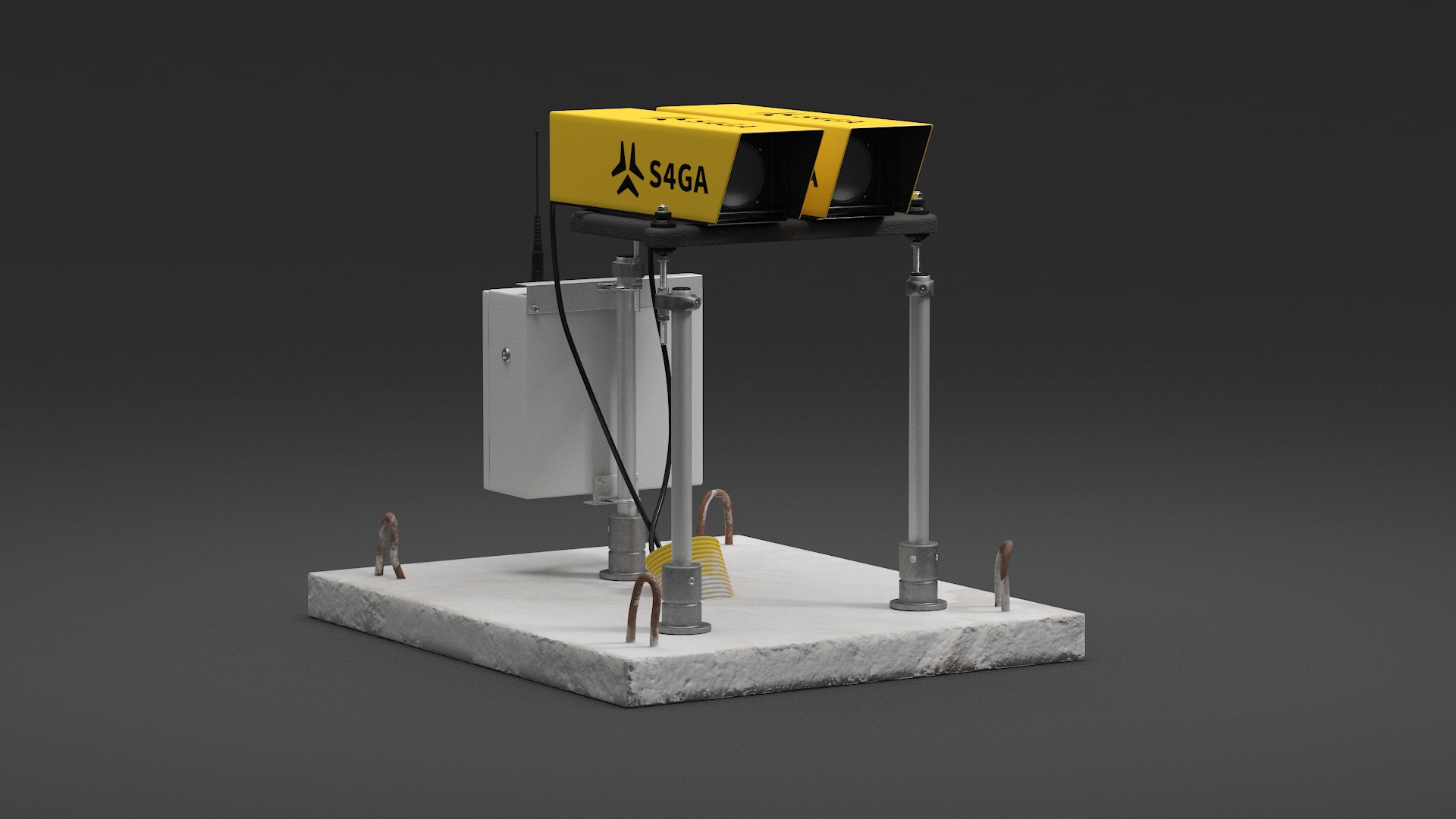 Airport Runway S4GA Indicator Lighting 3D Model - TurboSquid 2059198