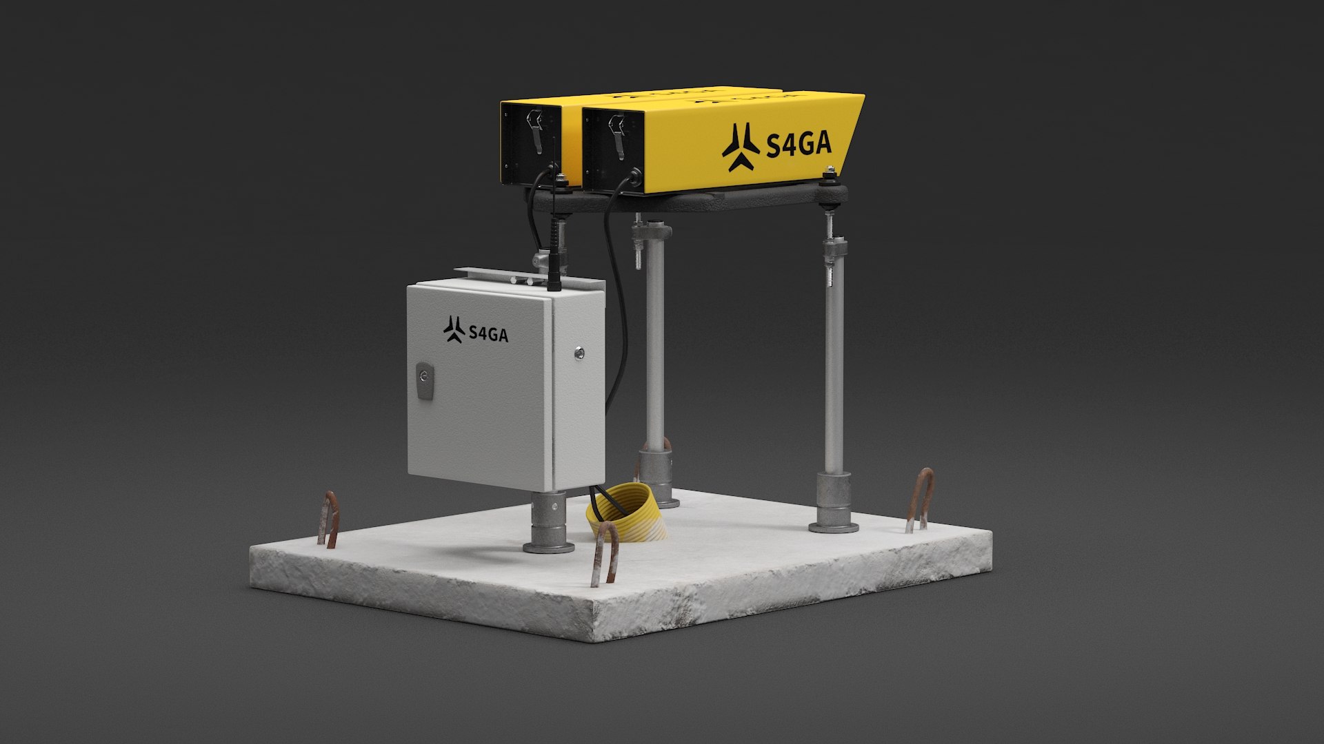 Airport Runway S4GA Indicator Lighting 3D model - TurboSquid 2059198