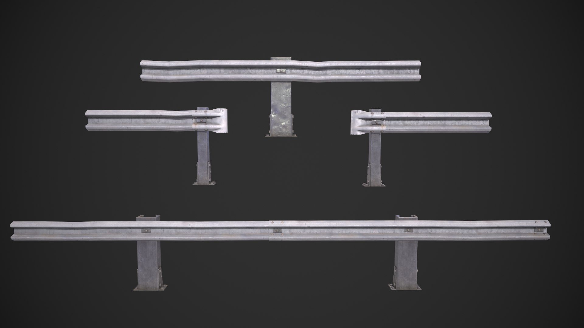 3D model Road Fence - TurboSquid 1934748