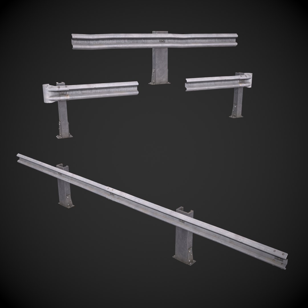 3D model Road Fence - TurboSquid 1934748