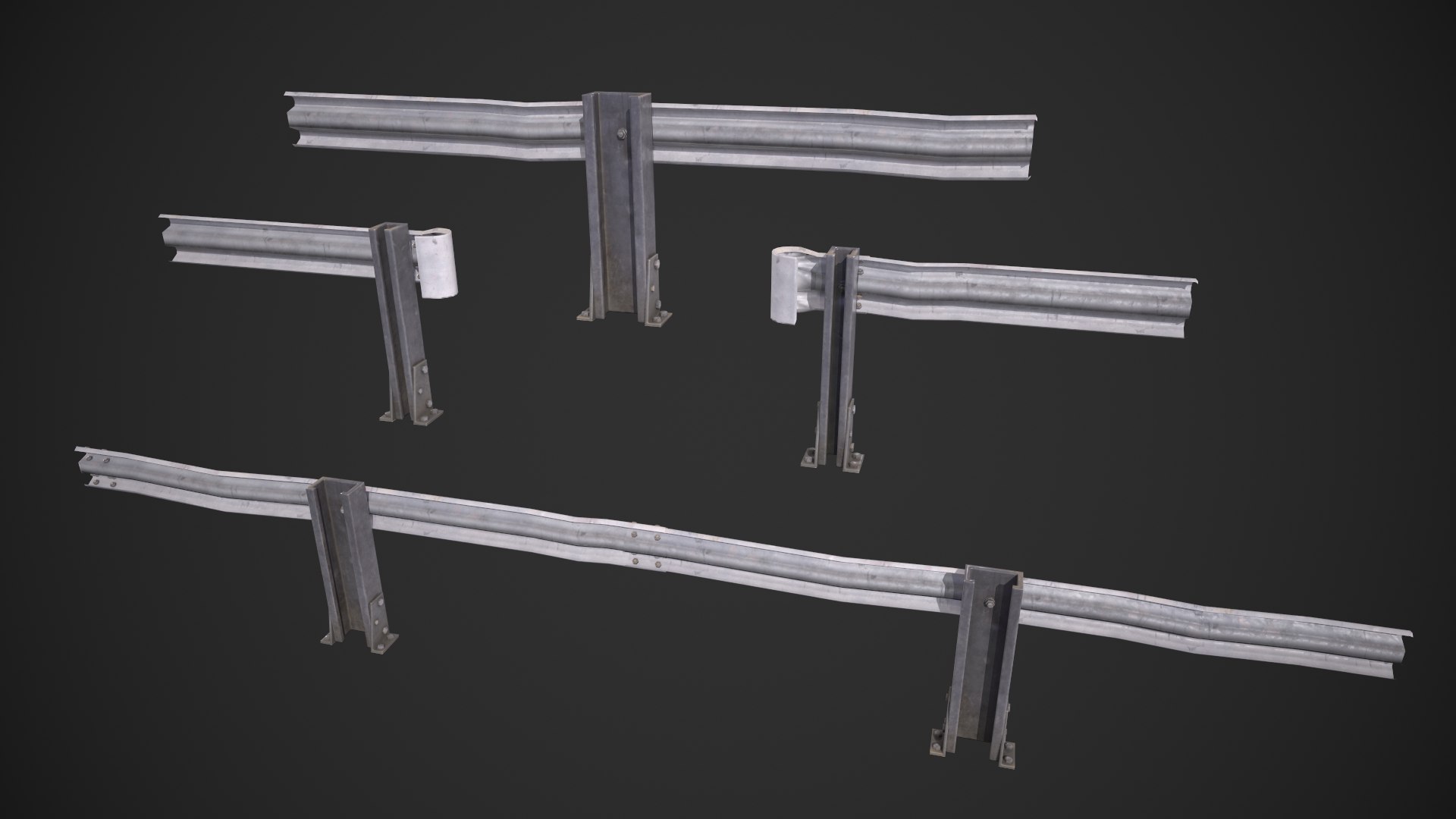 3D model Road Fence - TurboSquid 1934748