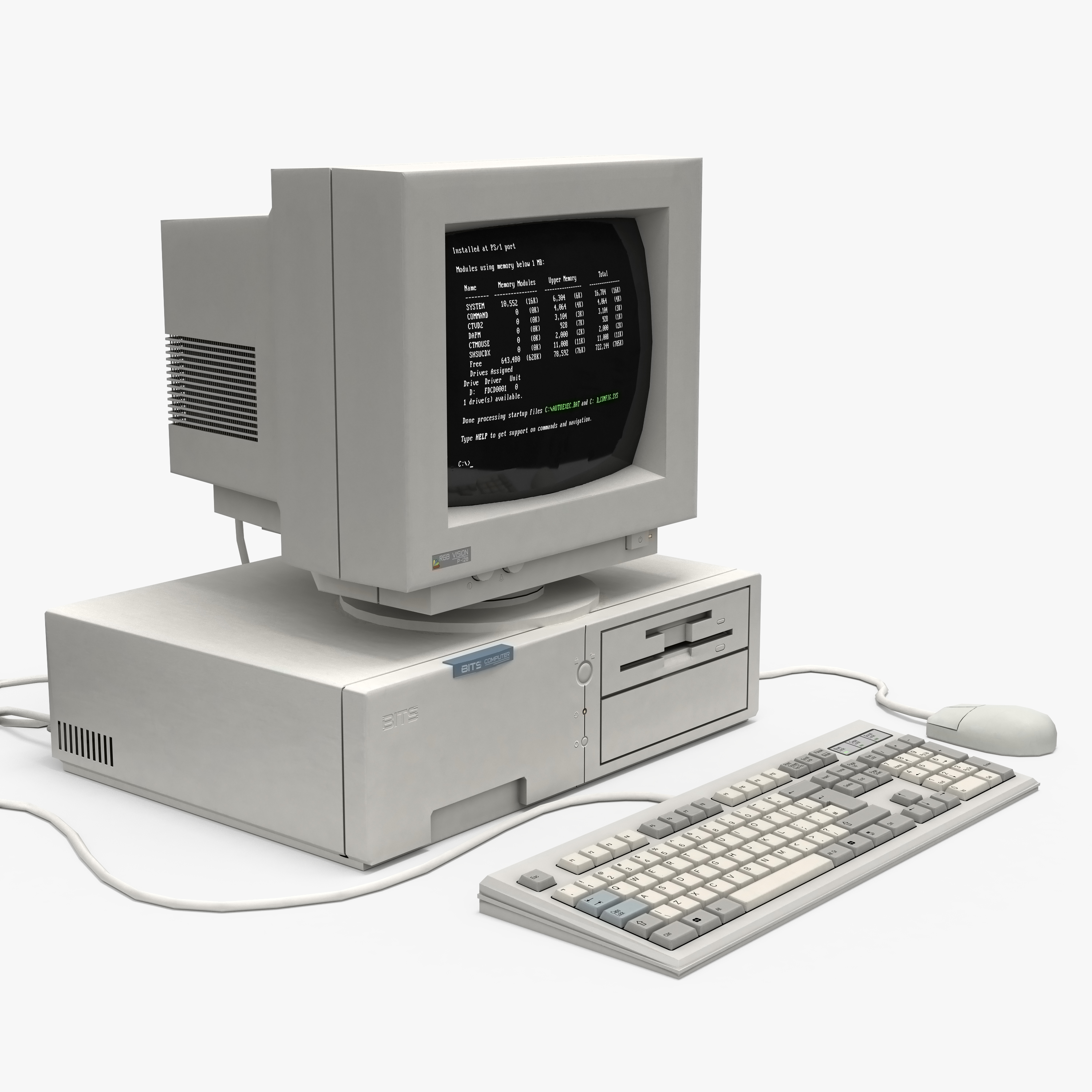Old Computer 3D - TurboSquid 1779125