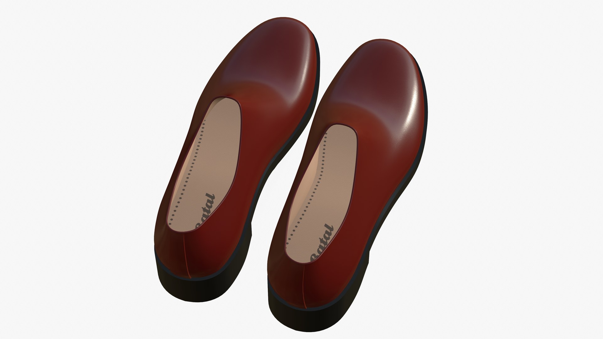 Leather Shoes Realistic Red 3D model - TurboSquid 1881705
