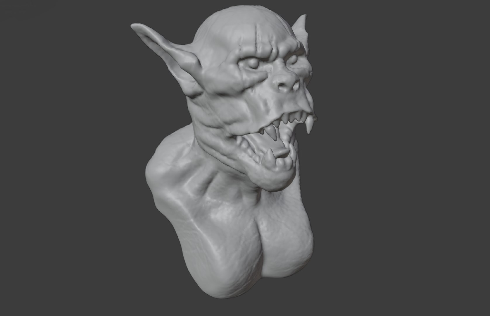Orc Head 3D Model - TurboSquid 1691256