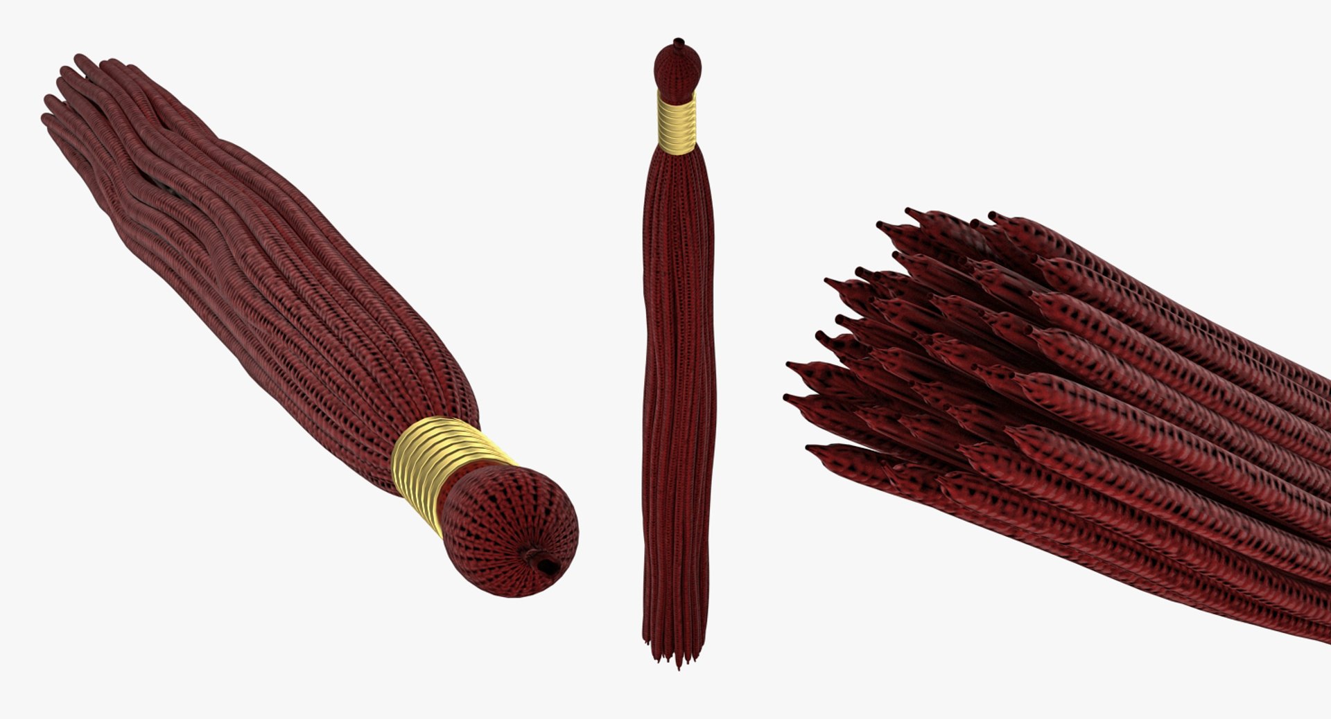 Tassel Object 3D Model - TurboSquid 1286618