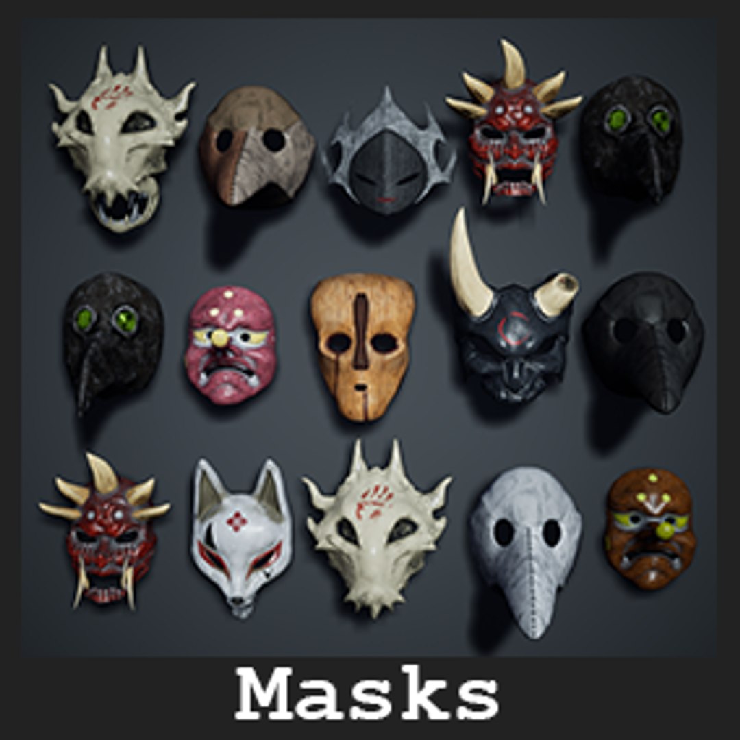 Masks 10 Assets 3D Model - TurboSquid 2195563