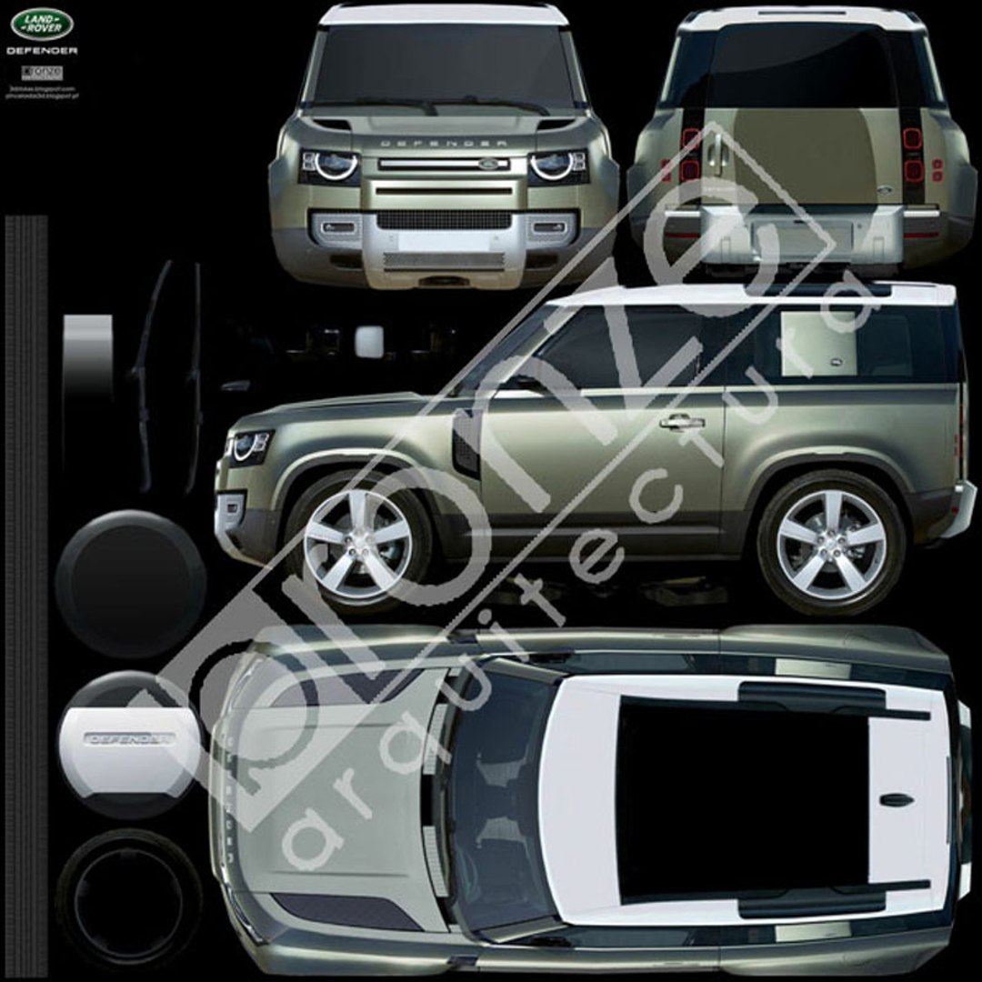Land Rover Defender 90 2020 3D Model - TurboSquid 2310577