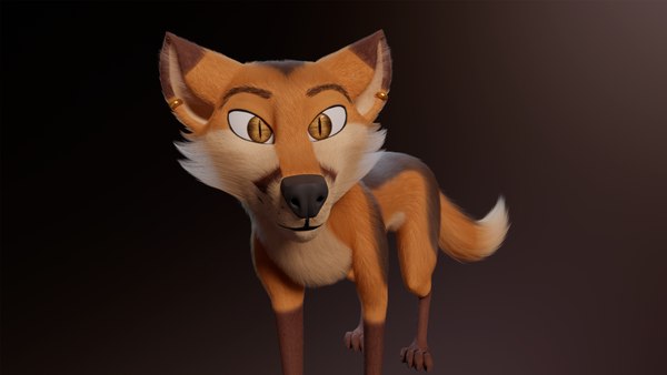 Cartoon Fox Blender Models for Download | TurboSquid