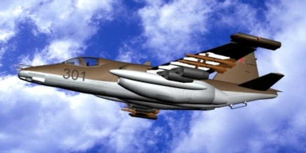 Модели Sukhoi Su-25 3D для Скачивания | TurboSquid