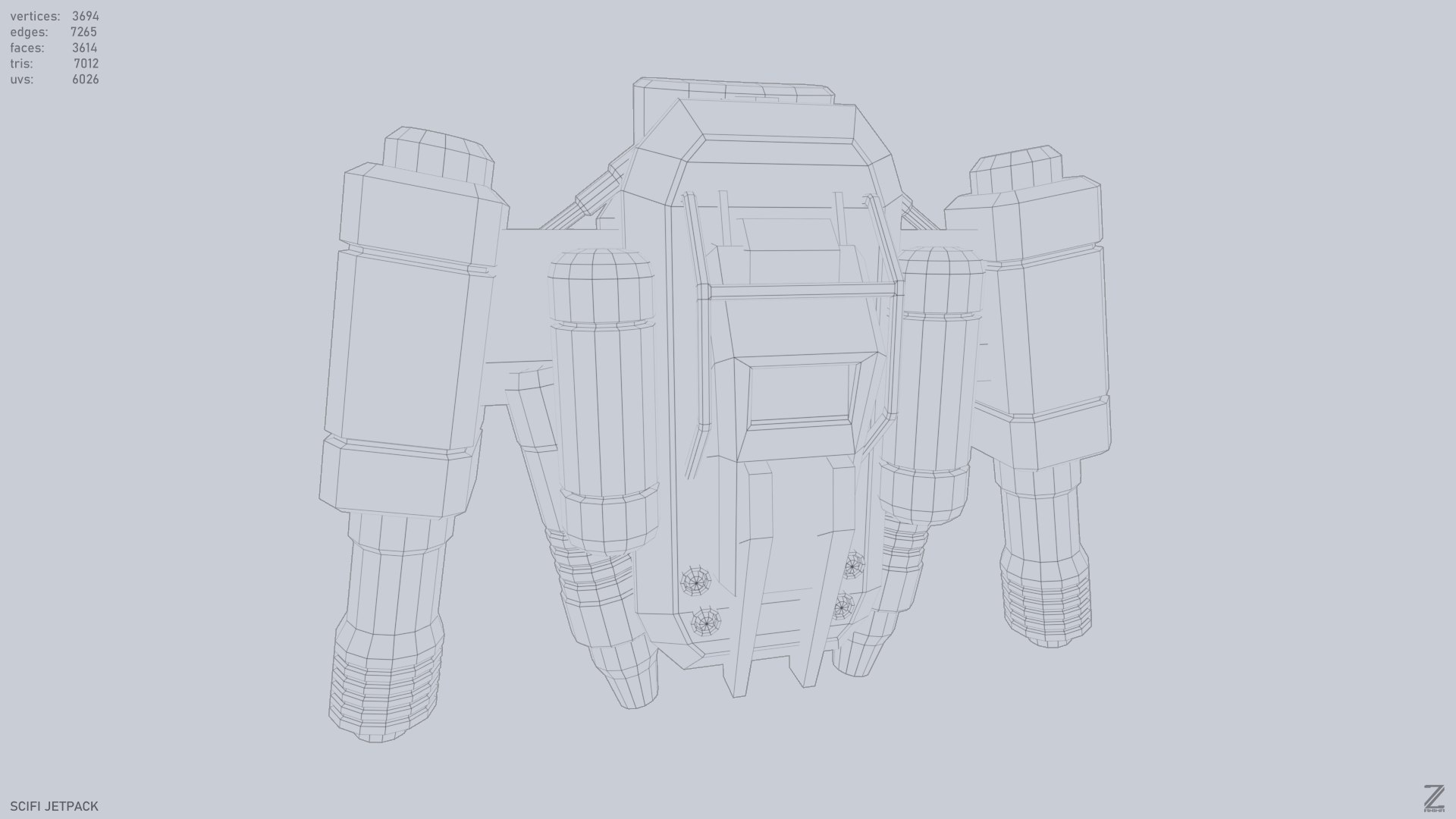 Scifi Jetpack 3D Model - TurboSquid 2397649