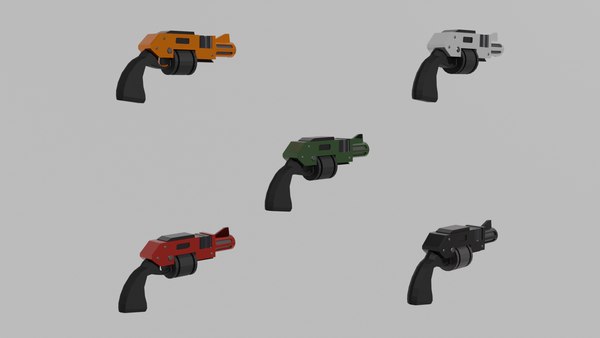 modelo 3d Pistola automática con patrón Mezoa de Warhammer 40k ...