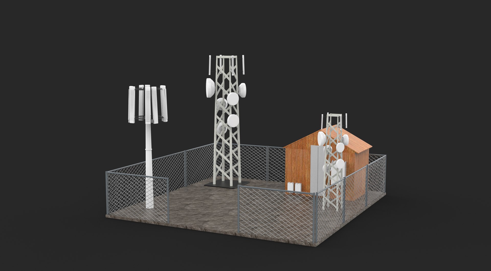 Cell Tower 3D Model 3D Model - TurboSquid 2360471