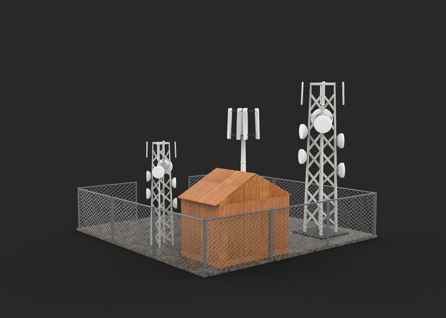 Cell Tower 3D Model 3D Model - TurboSquid 2360471