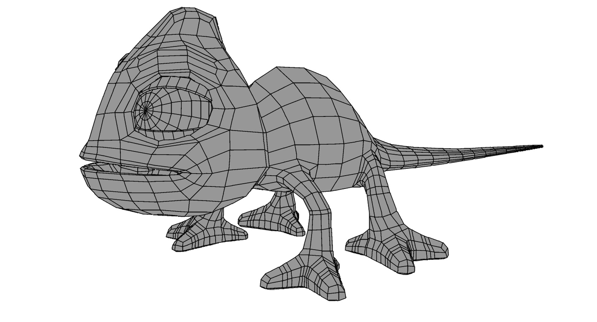 3d Cute Chameleon