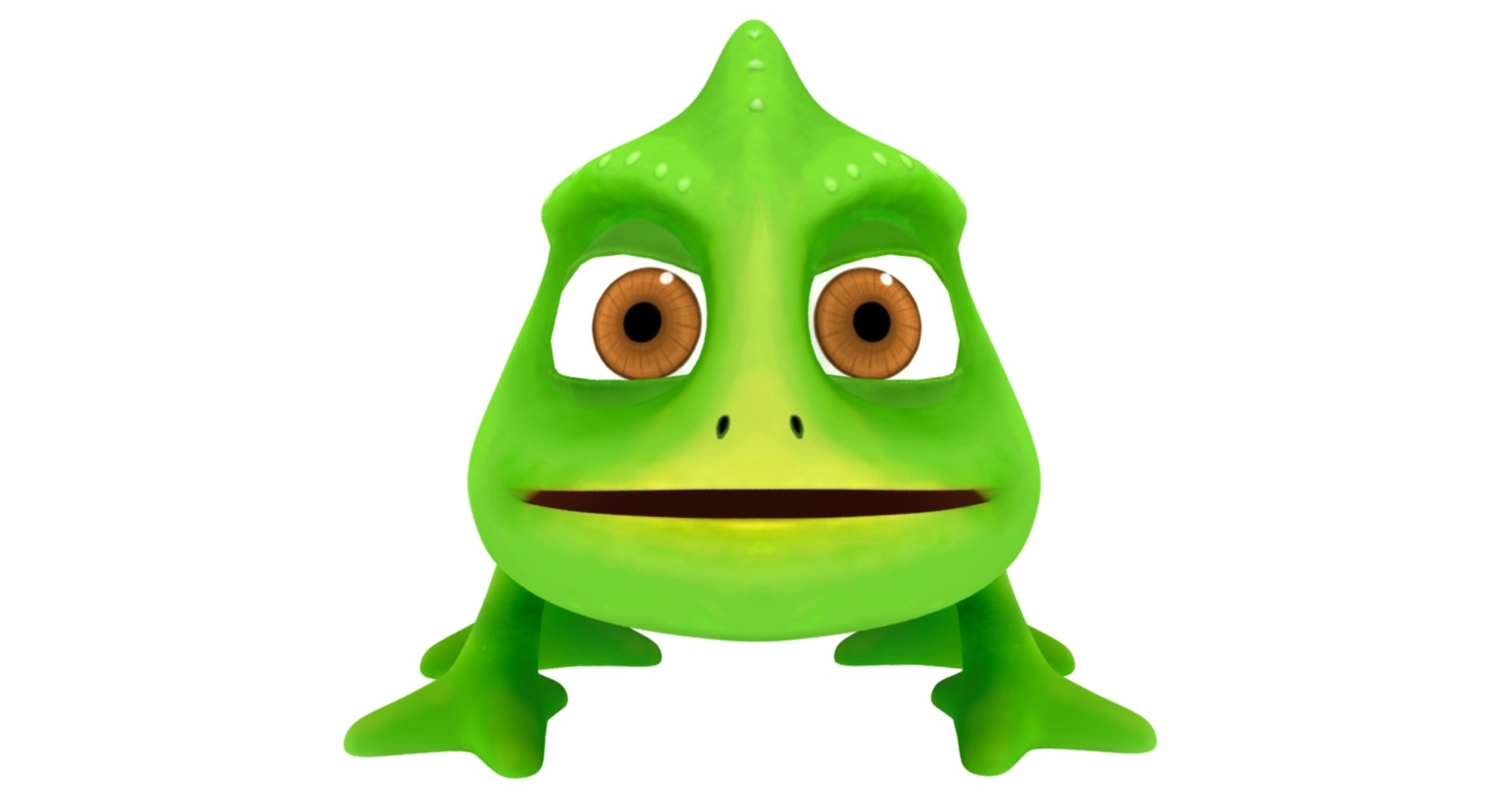 3d Cute Chameleon