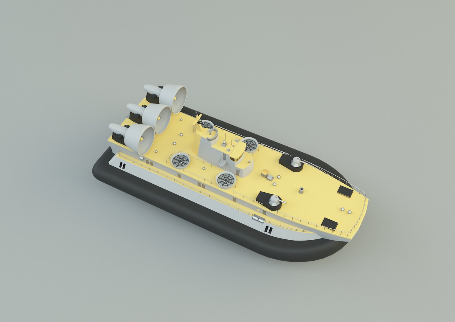 Zubr Russian Hovercraft Armed Vehicle 3D Model - TurboSquid 2062846