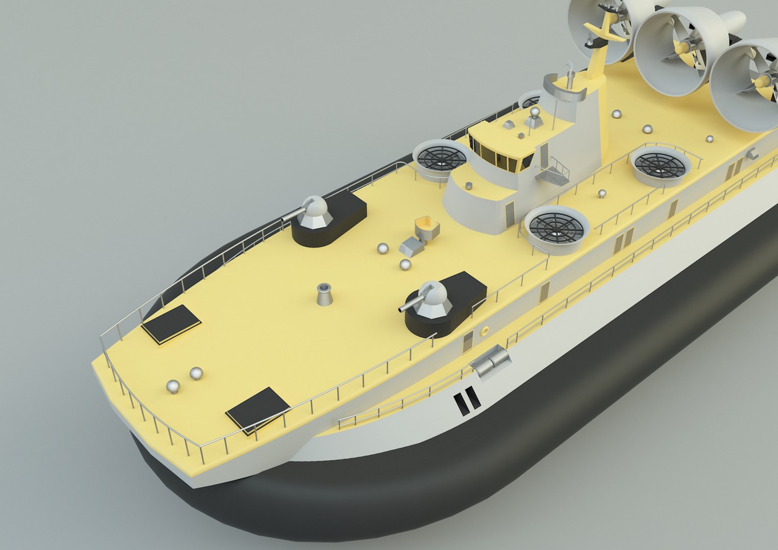 Zubr Russian Hovercraft Armed Vehicle 3D Model - TurboSquid 2062846