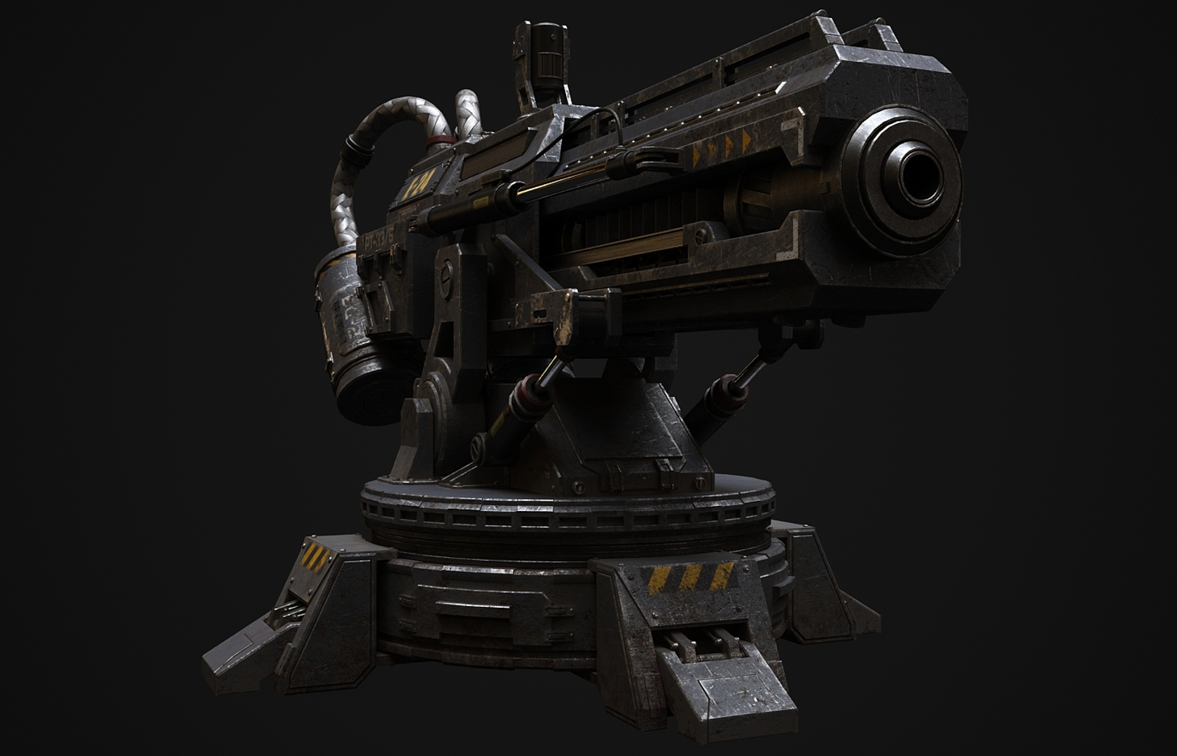 3dsmax gun railgun