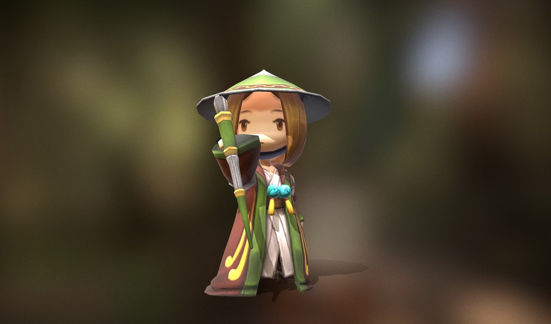 3D Three Kingdoms - Pang Tong Model - TurboSquid 2015090