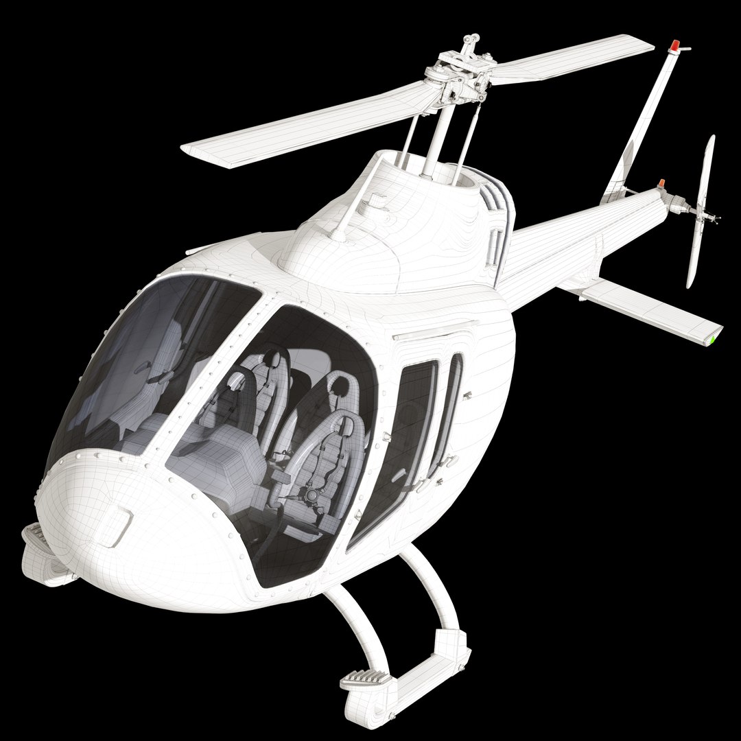 Bell 505 Jet Ranger 3D Model - TurboSquid 1578103